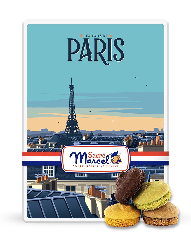 Boîte métal "Les toits de Paris" | Sacré Marcel – Marcel Travel Posters