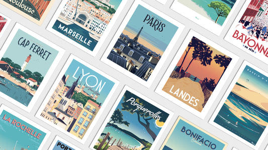 Marcel Travel Posters: Vintage Posters and Prints – Postcards