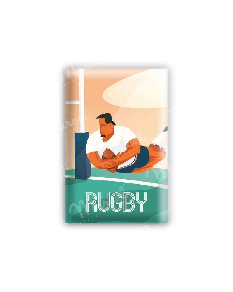 Magnet "Rugby" - Marcel Travel Posters