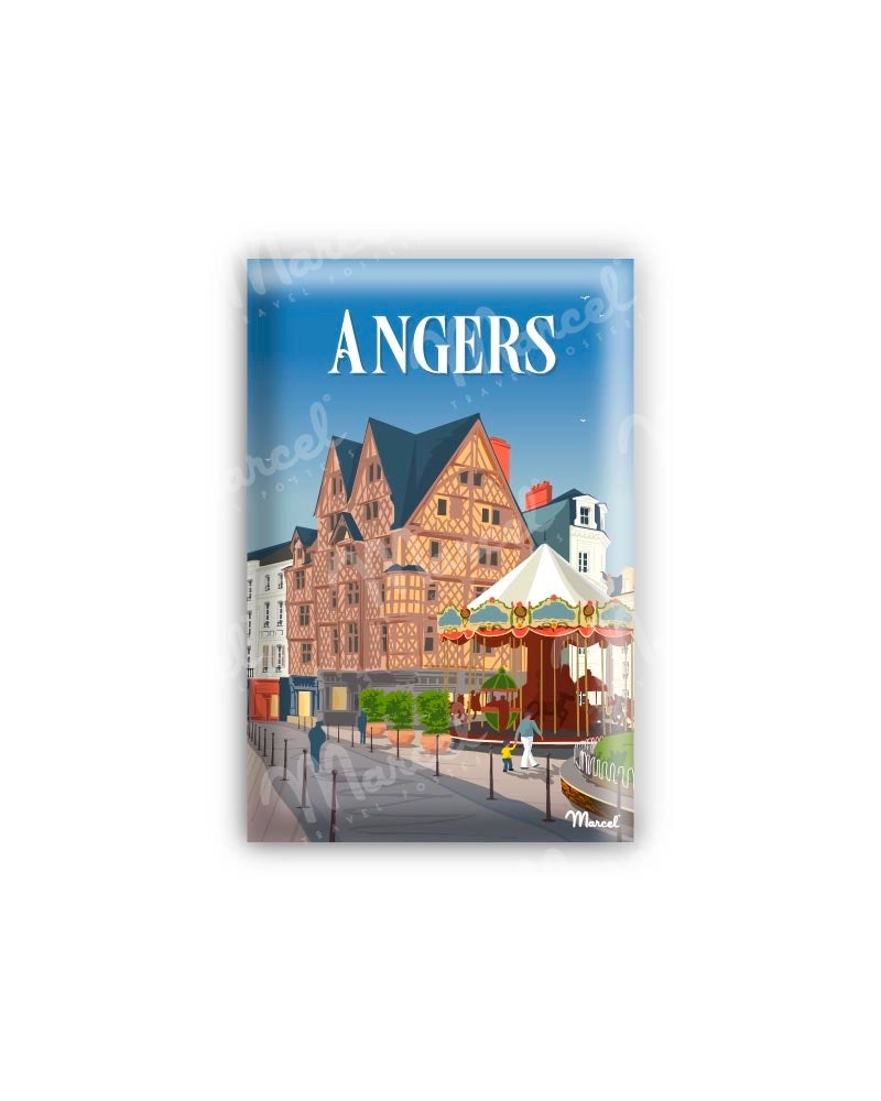 Magnet ANGERS - Marcel Travel Posters