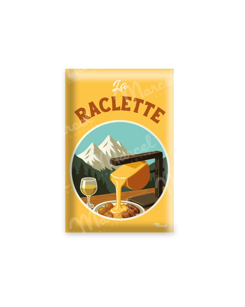 Magnet Travel Color "La Raclette" - Marcel Travel Posters